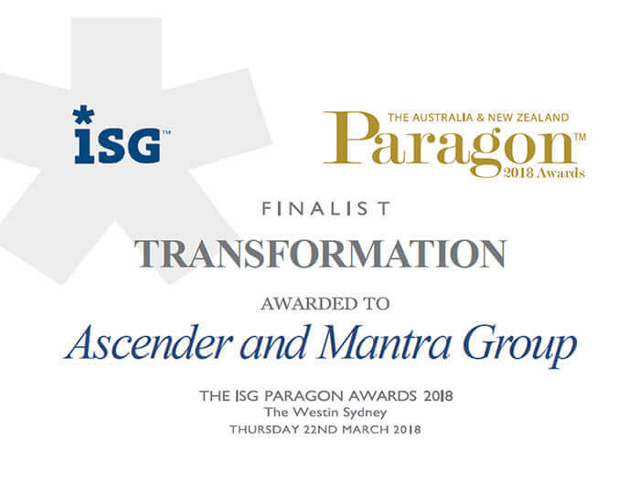 Mantra Group and Ascender wins 2018 ISG Paragon Awards™ ANZ - Ascender ...